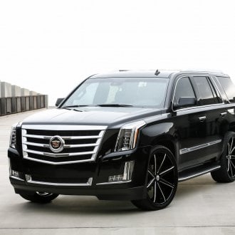 Black Top Escalade ESV on Custom Wheels by Exclusive Motoring | CARiD ...