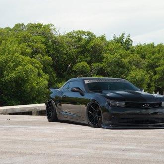 Widebody Sinister Black Chevy Camaro on Avant Garde Wheels with Brembo ...