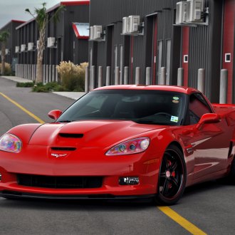 Candy Red Corvette on a set of Lexani Wheels — CARiD.com Gallery