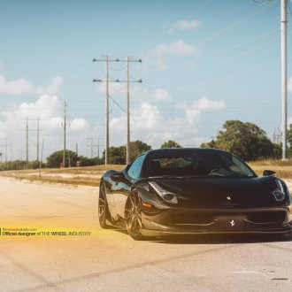 Drop Top Ferrari 458 Featuring Impressive ADV1 Custom Rims — CARiD.com ...