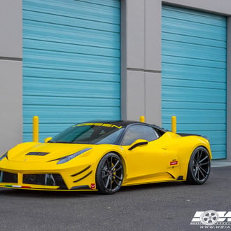 Ferrari 458 on Colormatched Custom Wheels by Exclusive Motoring — CARiD ...