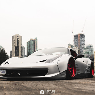 Stanced Ferrari 458 Looking Mean with Custom Body Kit and Aftermarket ...