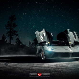 Red Devil: Ferrari LaFerrari with Dark Smoke LED Headlights | CARiD.com ...