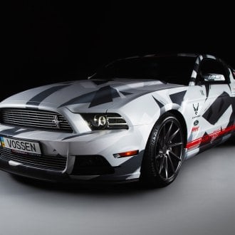 White Mustang Gets a Wing Spoiler and Custom Rims for Improved ...