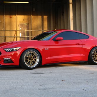 Proper Tuning Detected: Red Ford Mustang with Custom Body Kit — CARiD ...