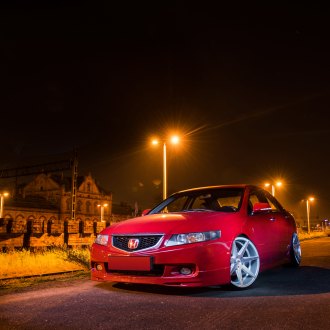 White Honda Accord Is Lowered on Vertini Wheels Shod in Low Profile ...