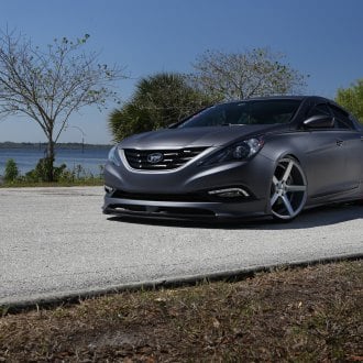 Slammed Hyundai Sonata With a Full Body Kit and Air Suspension — CARiD ...