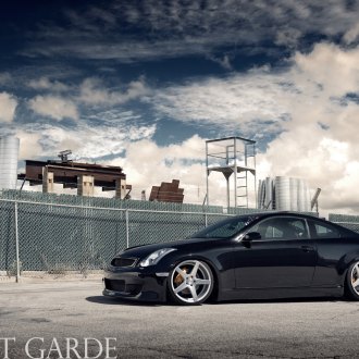 Black Infiniti G35 Screaming of Luxury with Gold Avant Garde Rims ...