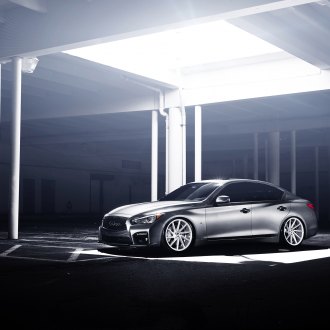 Stanced Infiniti Q50 Enhanced With Air Suspension and Niche Rims ...