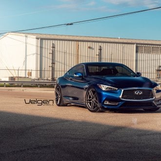 Clean Looking Blue Infiniti Q60 with Contrasting Chrome Accents ...
