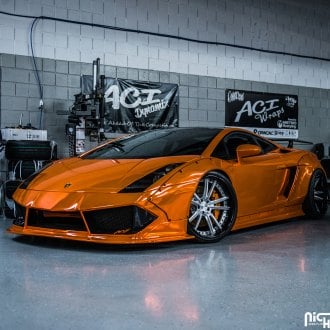 Slammed Lamborghini Gallardo On Rotiforms By Liberty Walk — CARiD.com ...