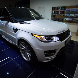 Black on Black: Matte Land Rover Range Rover Sport with Custom Rims ...
