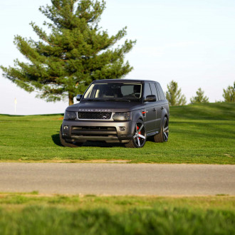 Black on Black: Matte Land Rover Range Rover Sport with Custom Rims ...