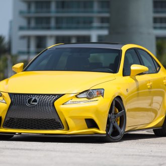 Lowered White Lexus IS Gets a Revised Fascia and Vossen Wheels — CARiD ...