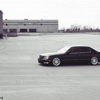 White Pearl Lexus LS Sitting on Vossen Wheels with Red Brakes — CARiD ...