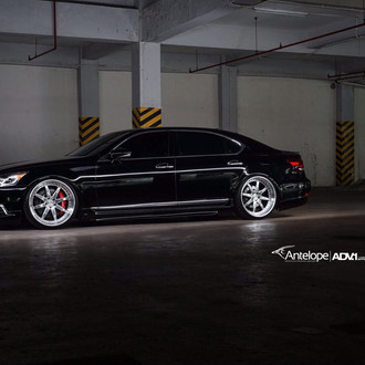 Forged Vossen Rims Looking Modern on Black Lexus LS | CARiD.com Gallery