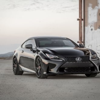 Eye-pleasing Blue Lexus RC F on Matte Black Rotiform Rims — CARiD.com ...