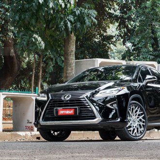 Black Lexus RX 350 on Chrome Rohana Wheels Wrapped in Falken Ziex Tires ...