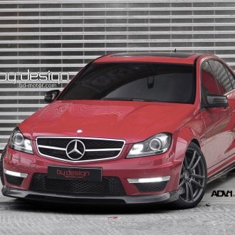 Menacing Black Mercedes C63 AMG Rocking Rotiform Forged Rims — CARiD ...