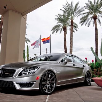 Custom Mercedes CLS With Lowered Suspension and a Roof Rack | CARiD.com ...