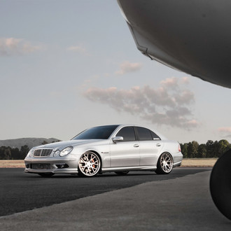 Blacked Out Accents and Custom Rims on Beautiful Mercedes E-Class ...