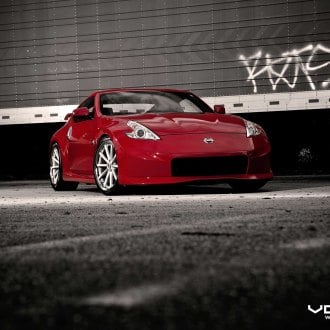 Visual Styling Tweaks on Neon Green Nissan 370Z Fitted With Vossen Rims ...