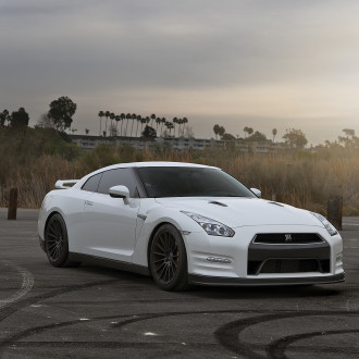 Stylish Godzilla: White Nissan GT-R with Custom Parts | CARiD.com Gallery
