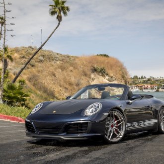 Red Porsche 911 Looks Dressy with Matte Black Strasse Wheels and Red ...