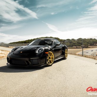 A Proper Modern Classic: Black Porsche 911 Turbo S Rocking Vossen ...