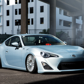 Fascinating Stanced Scion FR-S Rocking Sharp Vossen Rims — CARiD.com ...