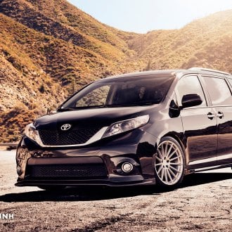 Electric Blue Customized Toyota Sienna Boasts a Blacked Out Grille ...