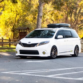Stanced Out Black Toyota Sienna and Fitted with Custom Body Kit — CARiD ...