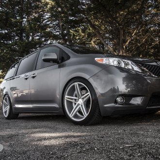 Stanced Out Black Toyota Sienna and Fitted with Custom Body Kit — CARiD ...