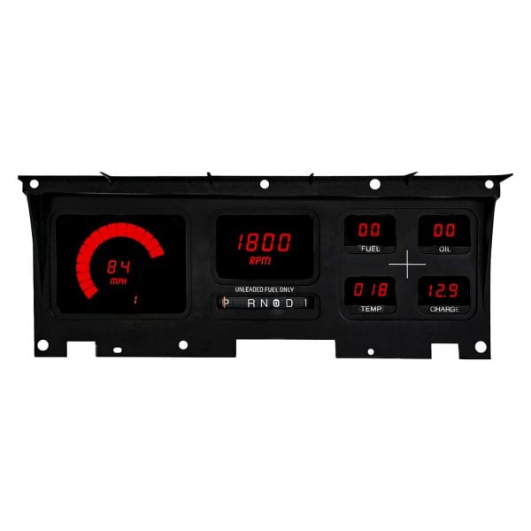 Intellitronix® DP1011R - Direct Fit LED Digital Gauge Panel, Red