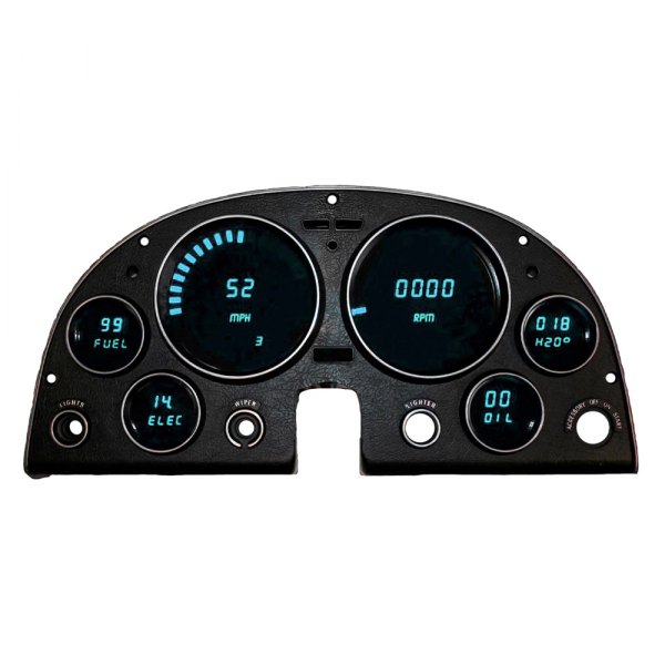 Intellitronix® DP2000T - Direct Fit LED Digital Gauge Panel, Teal