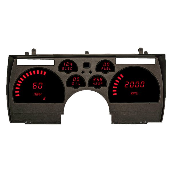Intellitronix® DP4005R - Direct Fit LED Digital Gauge Panel, Red