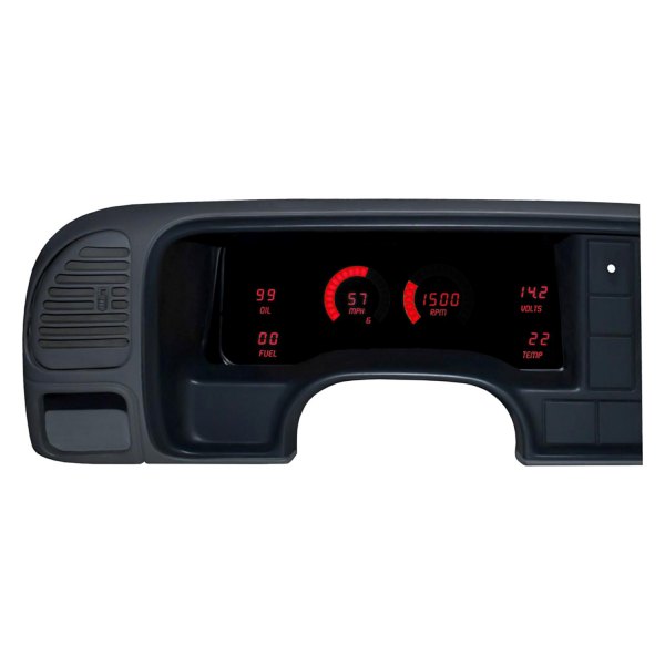 Intellitronix® DP6007R - Direct Fit LED Digital Gauge Panel, Red