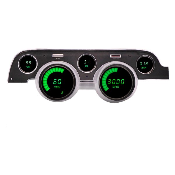 Intellitronix® DP7002G - Direct Fit LED Digital Gauge Panel, Green