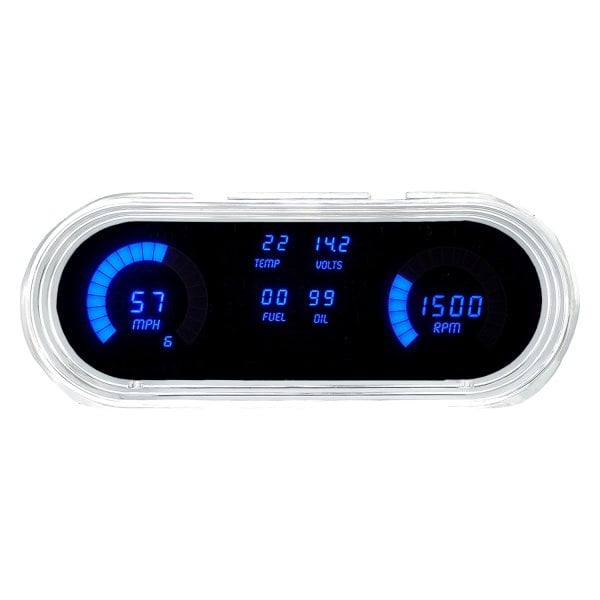 Intellitronix® DP8001B - Direct Fit LED Digital Gauge Panel, Blue