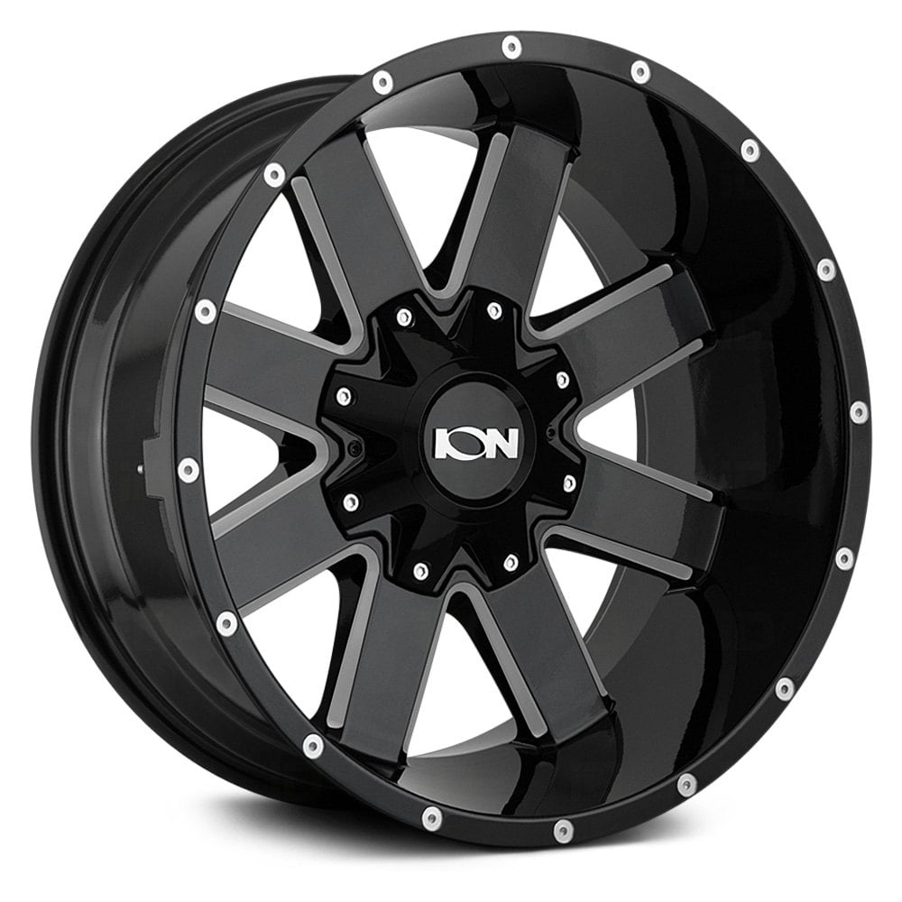 ION ALLOY® 141 Wheels - Gloss Black with Milled Spokes Rims