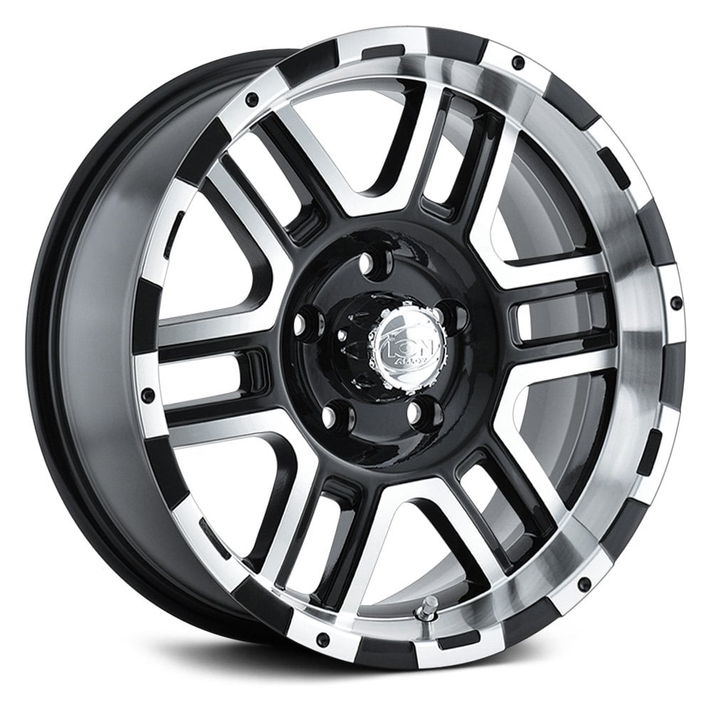 ION ALLOY® 179 Wheels - Black with Machined Face and Lip Rims