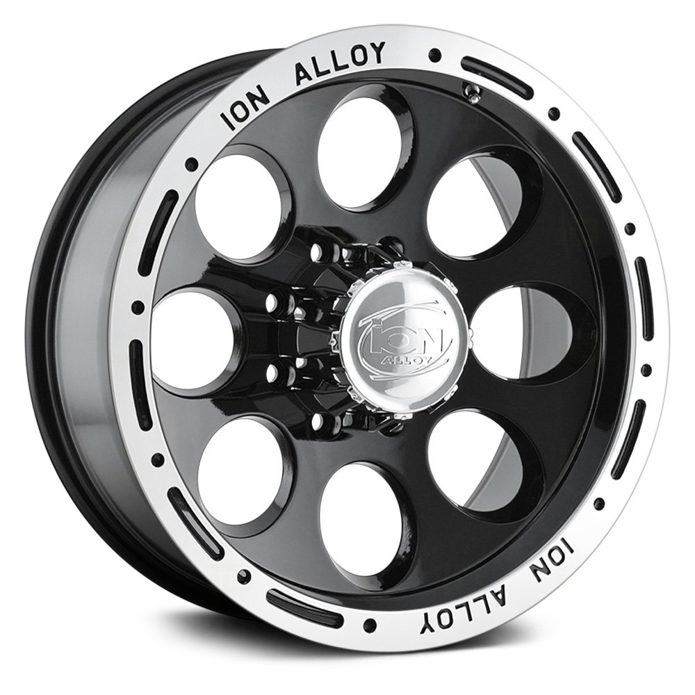 ION ALLOY® 174 Wheels - Black with Machined Lip Rims