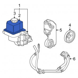 Isuzu Power Steering Reservoirs | Caps, Seals, Brackets — CARiD.com