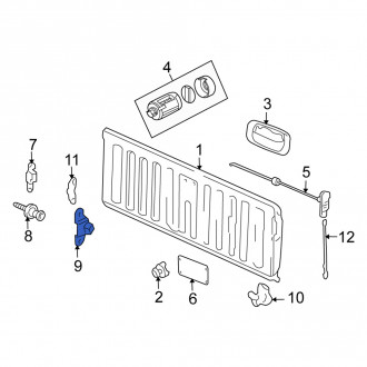 Isuzu I-Series Trunk & Tailgate Hinges — CARID.com
