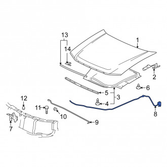 Isuzu Hood Release Cables & Handles — CARiD.com