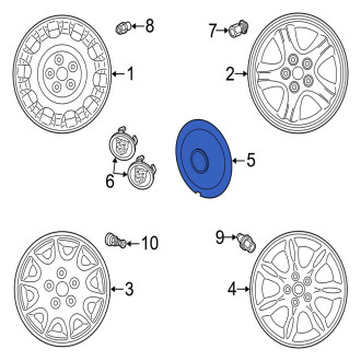Jaguar Wheel Center Caps - Floating & Custom | CARiD
