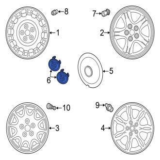 Jaguar OEM Wheel Center Caps - Emblems, Logos, Trim Rings | CARiD