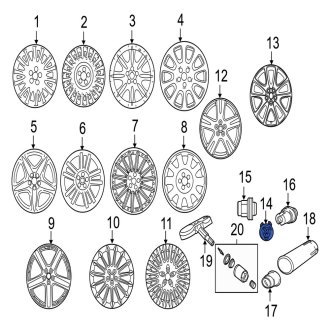 Jaguar OE™ Wheel Center Caps - CARiD.com