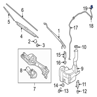 Jaguar XJ-Type Washer Nozzles & Parts — CARID.com