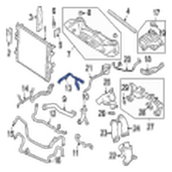 Jaguar OE C2D5710 - HVAC Heater Hose